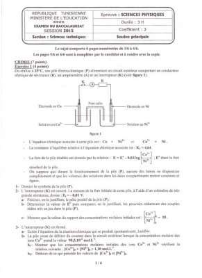 correction bac de physique 2015