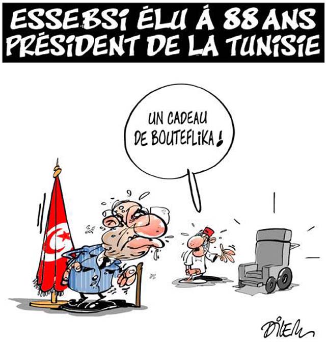 Tunisie élection présidentielle 2014: La caricature de Dilem | Directinfo